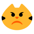 😾 Pouting Cat Face Emoji
