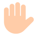 🏻 Raised Hand: Light Skin Tone Emoji