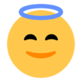 😇 Smiling Face with Halo Emoji