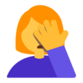 🤦‍♀️ Woman Facepalming Emoji