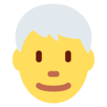 👨‍🦳 Man: White Hair Emoji