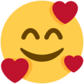 🥰 Smiling Face With 3 Hearts Emoji
