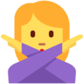 🙅 Face with No Good Gesture Emoji