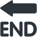 🔚 End with Leftwards Arrow Above Emoji