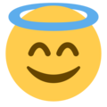 😇 Smiling Face with Halo Emoji