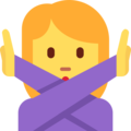 🙅 Face with No Good Gesture Emoji