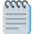 🗒️ Spiral Note Pad Emoji