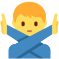 🙅‍♂️ Man Gesturing No Emoji
