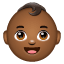 👶🏾 Baby: Medium-Dark Skin Tone Emoji