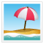 🏖️ Beach with Umbrella Emoji