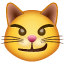 😼 Cat Face with Wry Smile Emoji