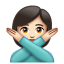 🙅🏻 Face With No Good Gesture: Light Skin Tone Emoji