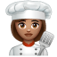 👩🏽‍🍳 Female Cook: Medium Skin Tone Emoji