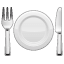 🍽️ Fork and Knife with Plate Emoji