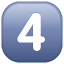 4️⃣ Keycap Digit Four Emoji