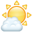 🌤️ White Sun with Small Cloud Emoji