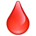 🩸 Drop of Blood Emoji