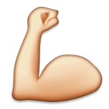 💪 Flexed Biceps Emoji on Apple iOS 5.1