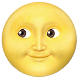 🌝 Rosto Da Lua Cheia Emoji on Apple iOS 12.2