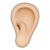 👂 Ear Emoji on Apple iOS 6.0