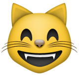 😸 Grinning Cat with Smiling Eyes Emoji on Apple iOS 6.0