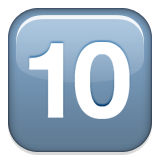 🔟 Keycap: 10 Emoji on Apple iOS 6.0