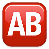 🆎 AB Button (Blood Type) Emoji on Apple iOS 6.0