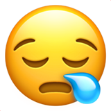 😪 Slaperig Gezicht Emoji on Apple iOS 13.1