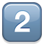 2️⃣ Keycap Digit Two Emoji on Apple iOS 5.0