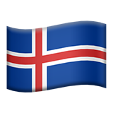 🇮🇸 Flag: Iceland Emoji on Apple iOS 16.4