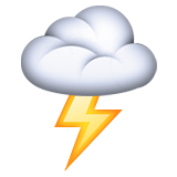 🌩️ Nube Con Rayo Emoji on Apple iOS 9.3