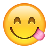 😋 Cara Saboreando Comida Emoji on Apple iOS 9.3