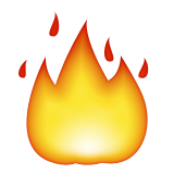 🔥 Fogo Emoji on Apple iOS 8.3