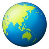 🌏 Globe Showing Asia-Australia Emoji on Apple iOS 10.0