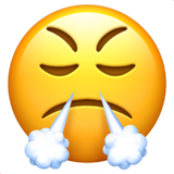 😤 Cara Resoplando Emoji on Apple iOS 10.0