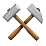 ⚒️ Tukul Dan Beliung Emoji on Apple iOS 10.0