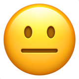 😐 Neutral Face Emoji on Apple iOS 10.0