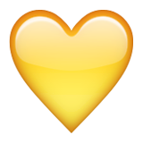 💛 Corazón Amarillo Emoji on Apple iOS 10.0