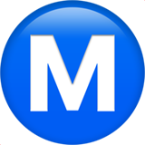 Ⓜ️ M En Círculo Emoji on Apple iOS 10.2