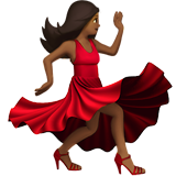 💃🏾 Woman Dancing: Medium-Dark Skin Tone Emoji on Apple iOS 10.2