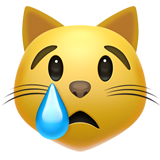 😿 Chat Qui Pleure Emoji on Apple iOS 10.3