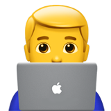 👨‍💻 Informaticien Emoji on Apple iOS 10.3