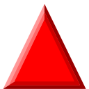 🔺 Red Triangle Pointed Up Emoji on au by KDDI Type D-3