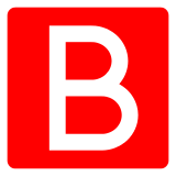🅱️ B Button (Blood Type) Emoji on Docomo 2013