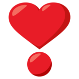 ️ Utropstegn Med Hjerte Emoji on JoyPixels 3.1