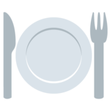 🍽️ Fourchette Et Couteau Avec Assiette Emoji on JoyPixels 2.0