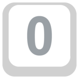 0️⃣ Keycap Digit Zero Emoji on JoyPixels 2.2.4