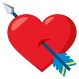 💘 Hjerte Med Pil Emoji on JoyPixels 3.0