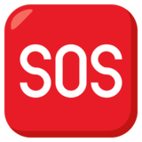 🆘 Símbolo De Socorro Emoji on JoyPixels 3.0