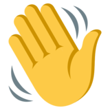 👋 Mano Saludando Emoji on JoyPixels 3.0